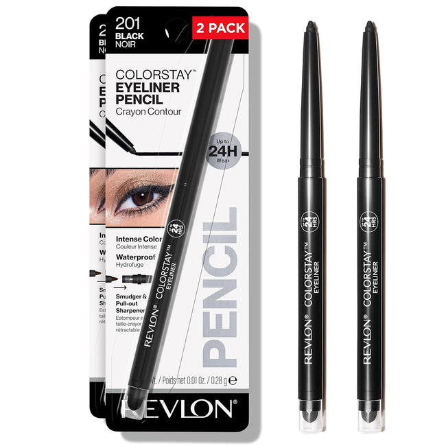 Revlon ColorStay Eyeliner Waterproof Smudge Proof 201 Black 0.01 PurelyYou